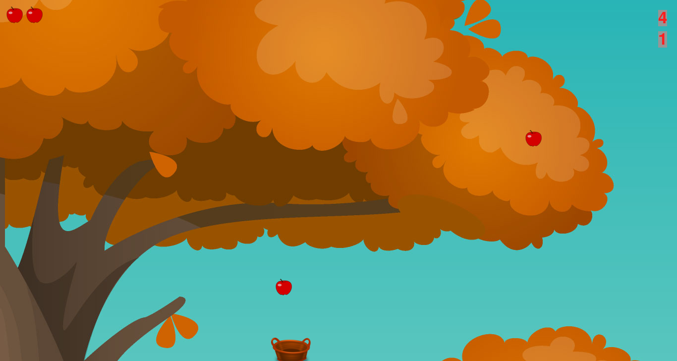Apple Catcher Game Using Pygame In Python With Source Code Sourcecodester
